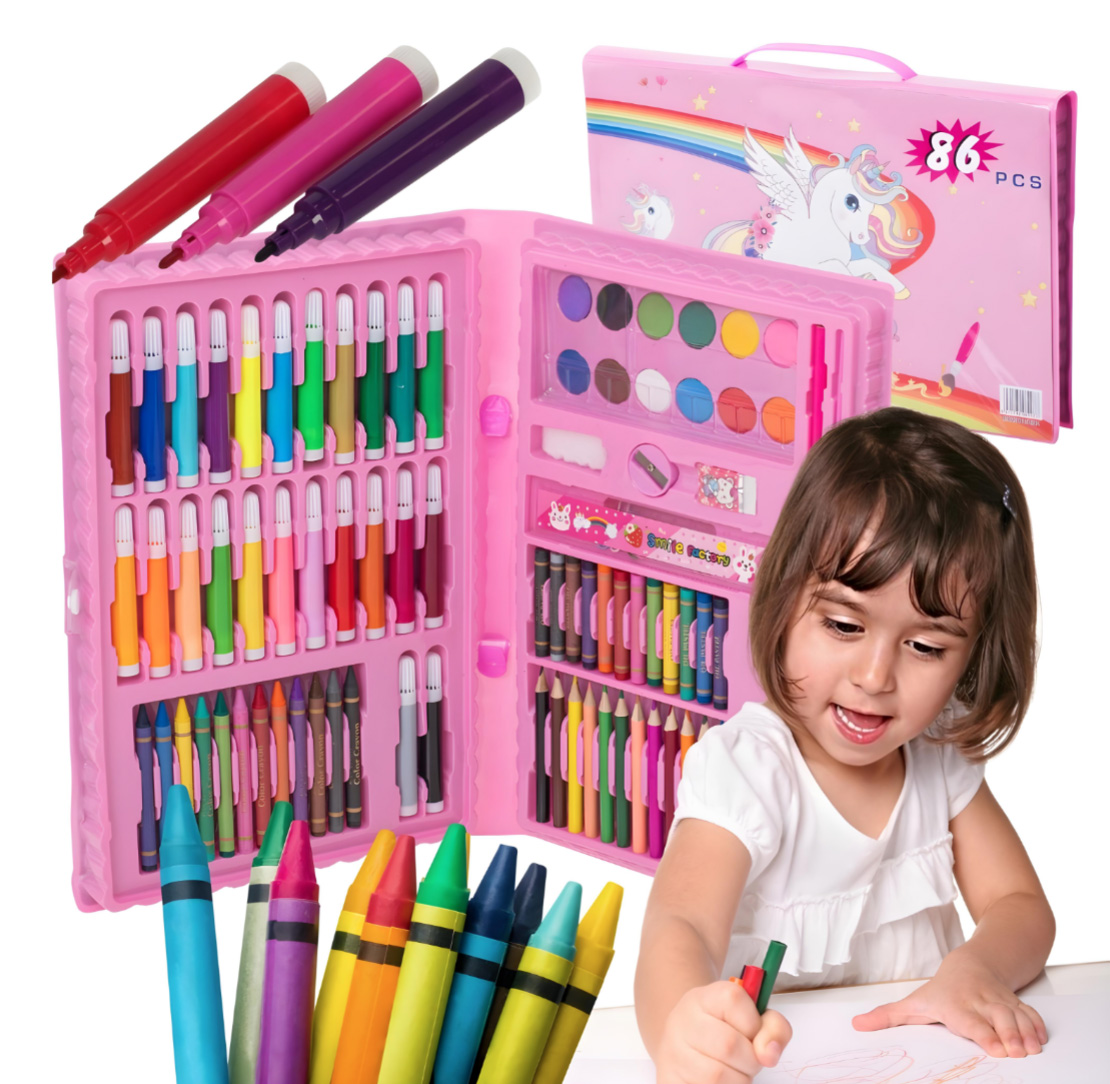 Valigetta Artistica per Bambini 86 Pezzi - Bidoo
