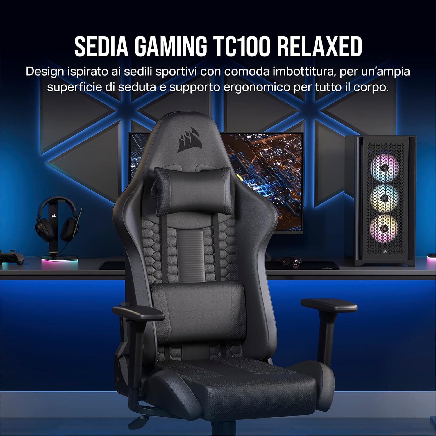 Sedia Gaming Corsair TC100 - Bidoo